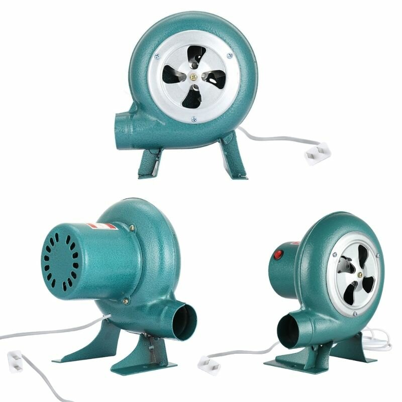 Вентилятор для печи и барбекю 220V 50Hz с регулировкой скорости 80 Вт, чугунный центробежный вентилятор для усиления пламени