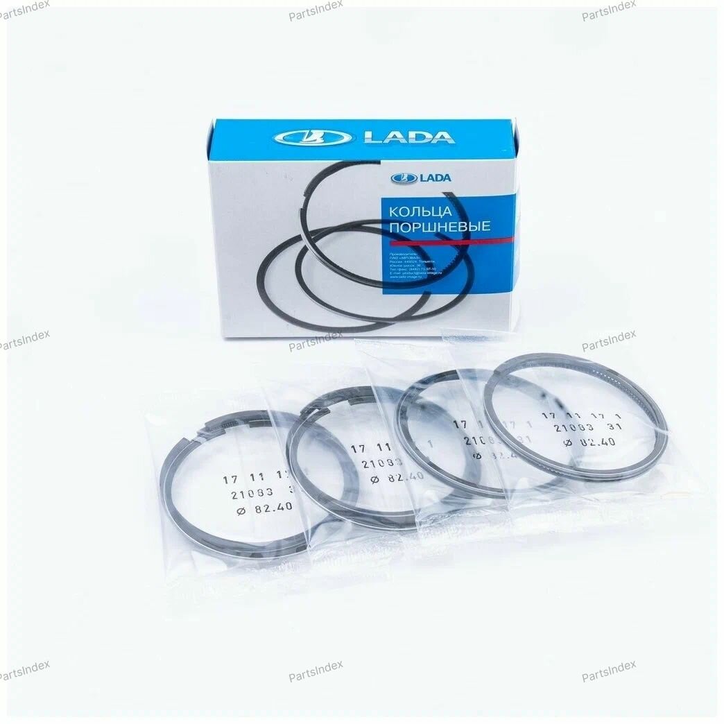 Комплект поршневых колец автодля а/м 82,4 для а/м ВАЗ 21083, LADA 21083100010031
