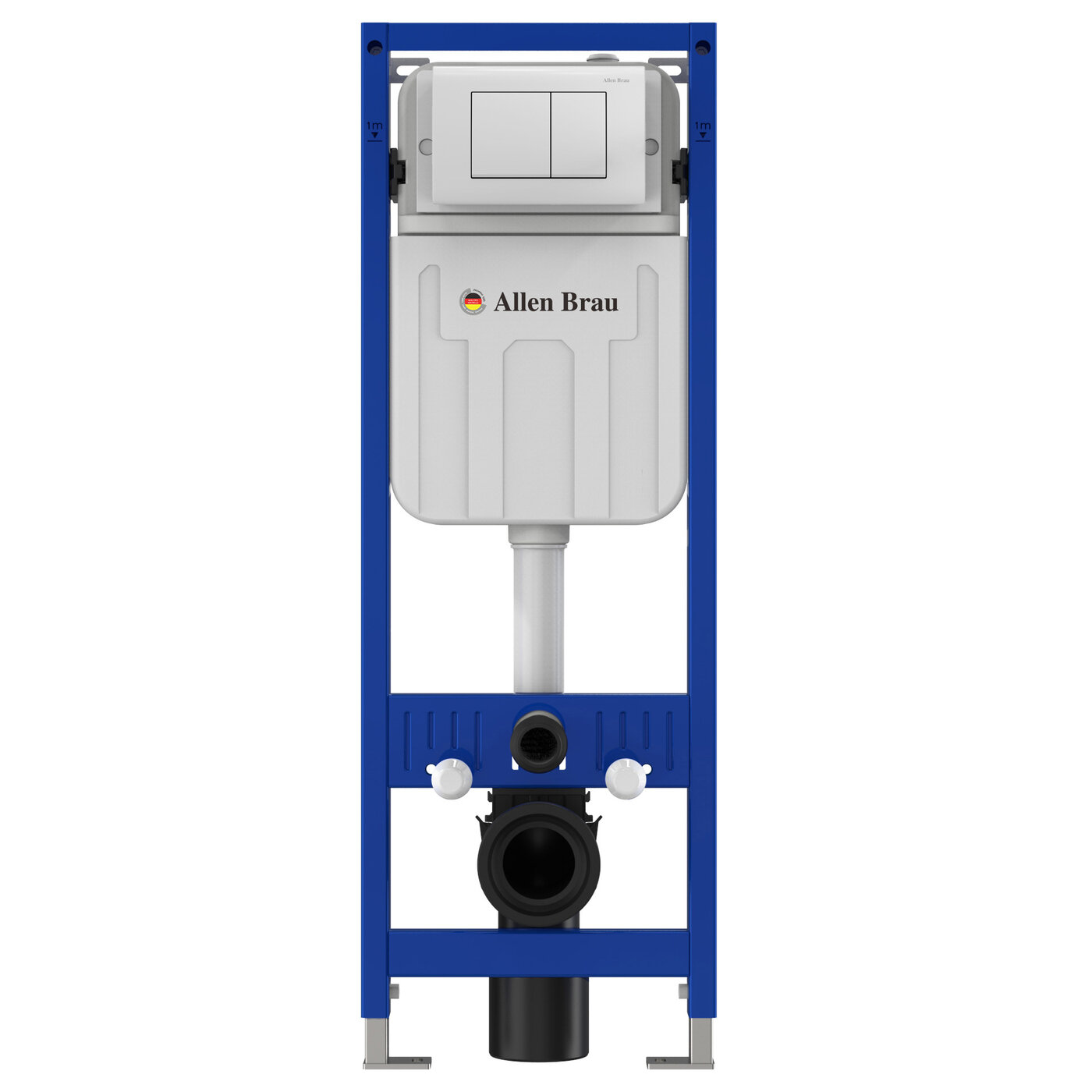 Инсталляция для унитаза Allen Brau Pneumatic Slim 9.11102.20 с кнопкой 9.20002.20