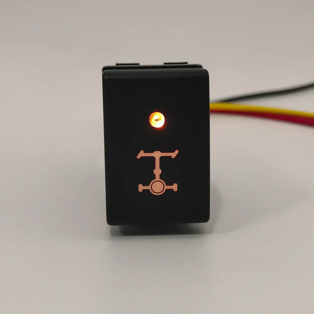 Автомобильный оранжевый светодиодный светильник, задний замок дифференциала, кнопка включения блокировки дифференциала для Suzuki Jimny 2007-2015 Запчасти