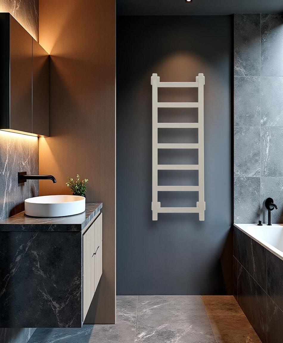 Полотенцесушитель водяной Quadro-1 80x40 см Грейдж