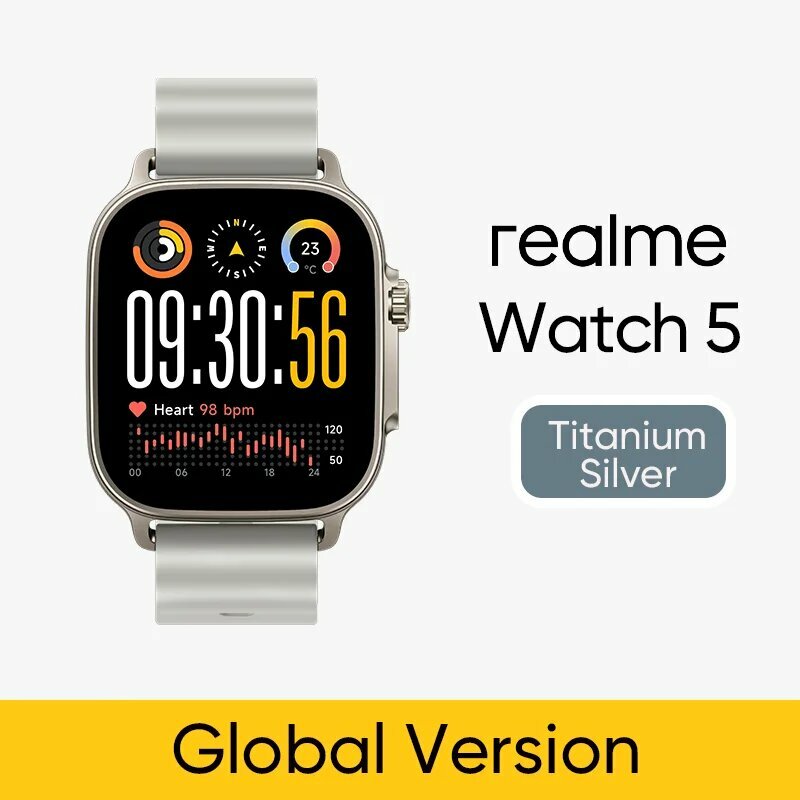 Realme Watch 5 смарт-часы Titanium Silver