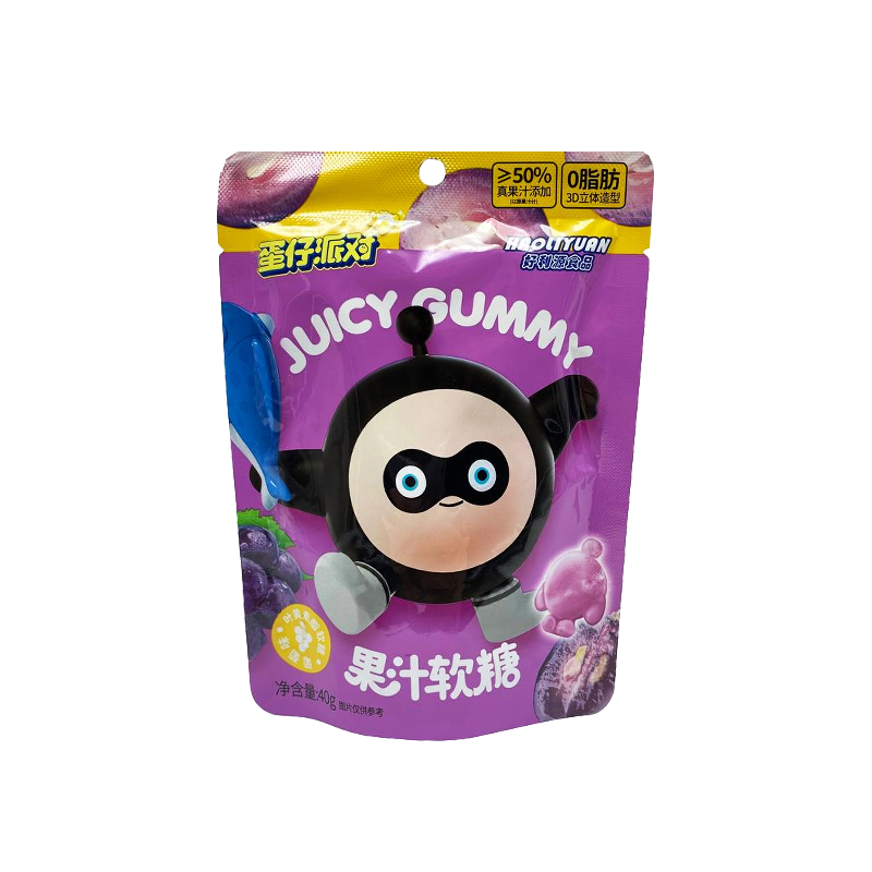 Мягкая конфета HaoLiYang со вкусом винограда и лютеином 40 г, Китай