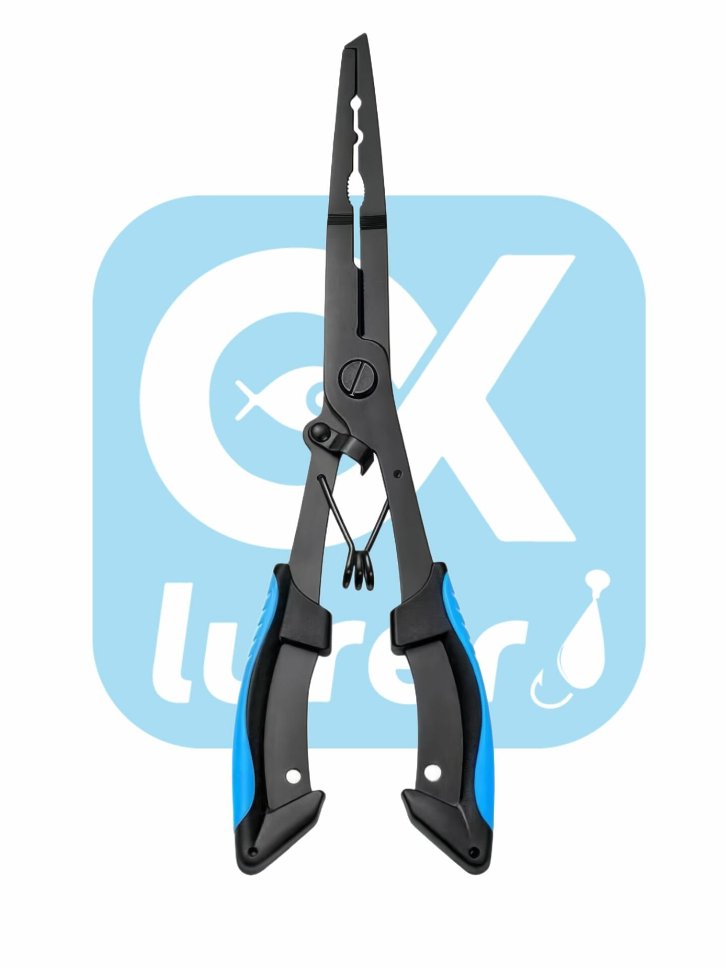 Спиннинг Многофункциональные удлиненные щипцы для спиннинга, из нержавеющей стали, с прорезиненной ручкой, для обрезки лески, снятия с крючка и вязки узлов, аксессуар для рыбалки,1 шт