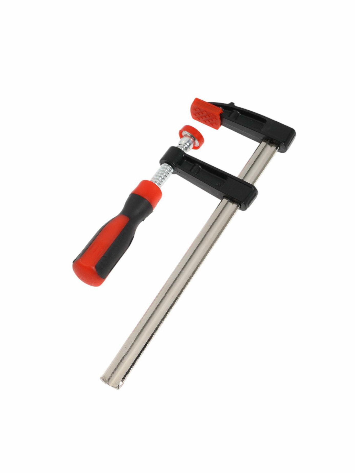 Струбцина F-образная усиленная тавровый профиль, 2К рукоятка, 200x50x250 мм