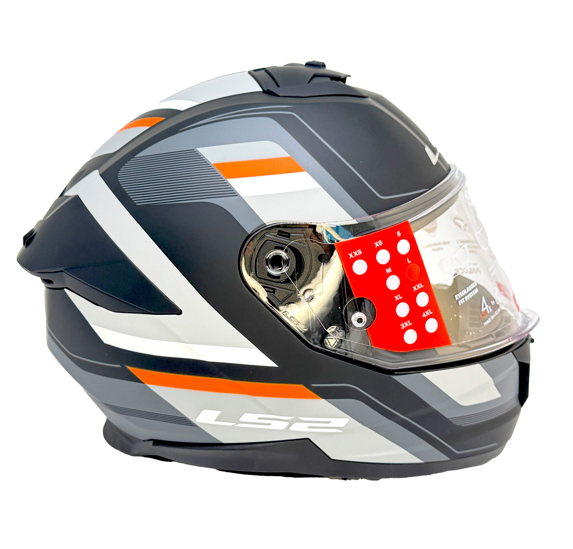 Мотошлем LS2 FF808 STREAM II Vintage (черно-серый матовый, 2XL)