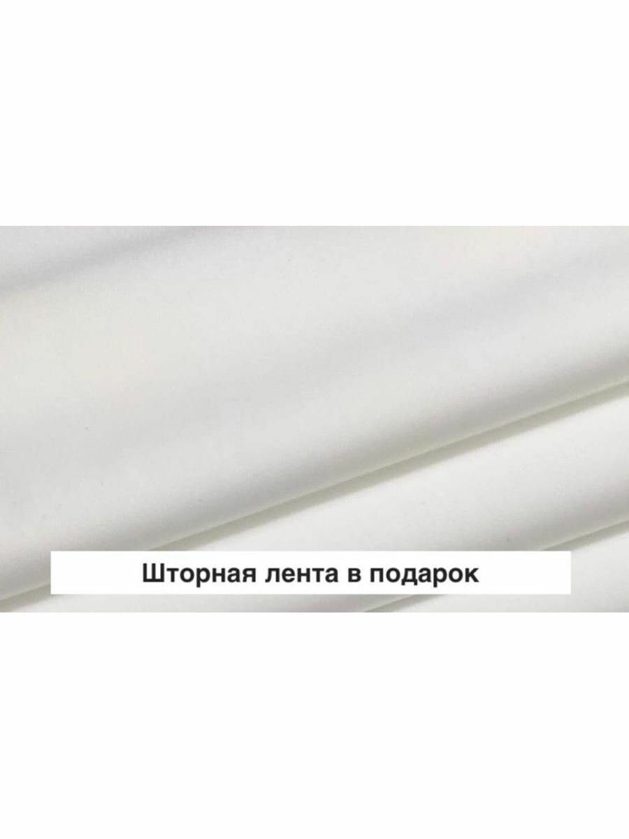 Ткань портьерная блэкаут ТБ-1 длина отреза 3 метра высота 280 см. цвет белый