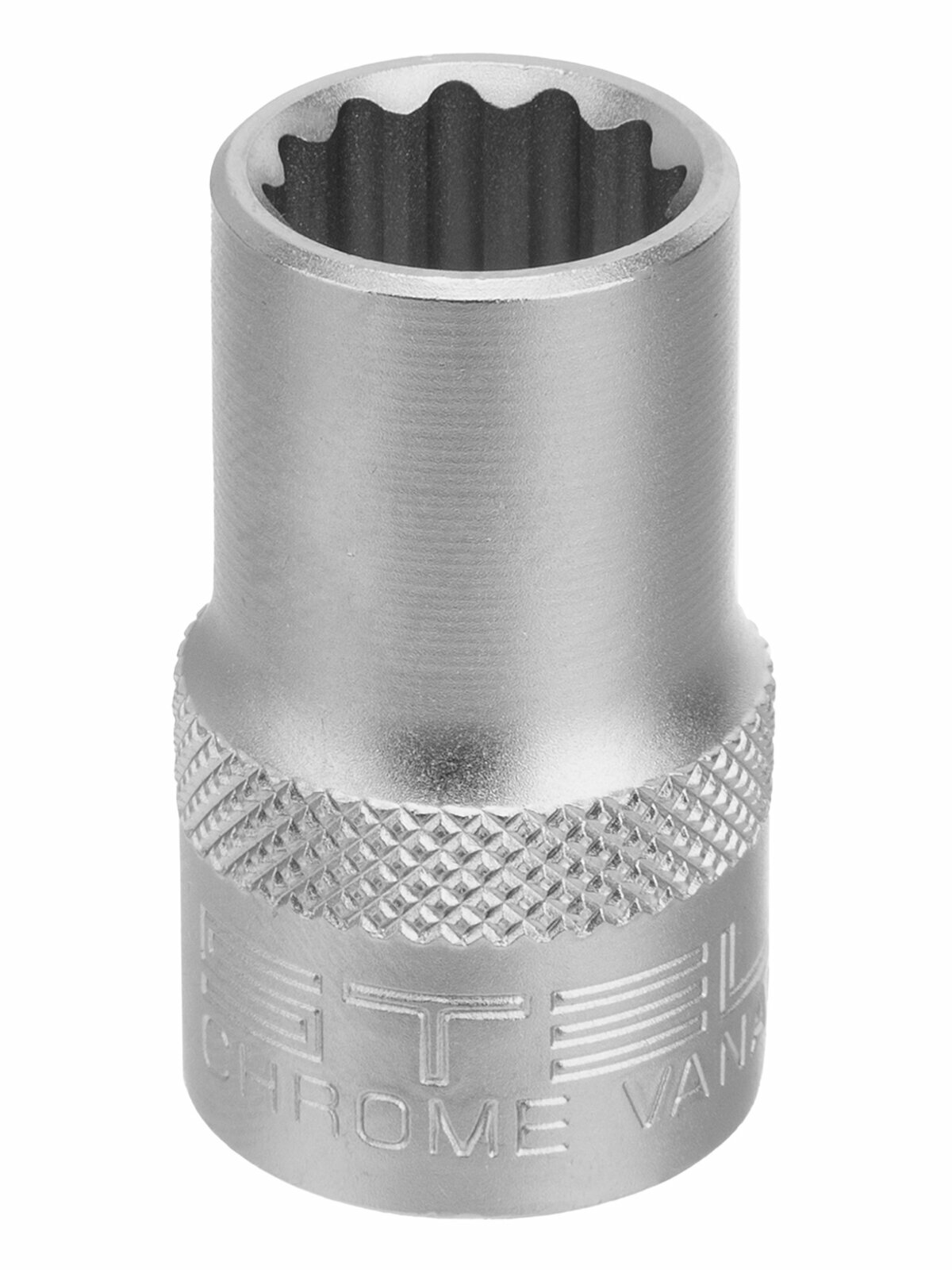 Головка торцевая Stels 13 мм, 12-гранная, CrV, под квадрат 1/2", хромированная 13657