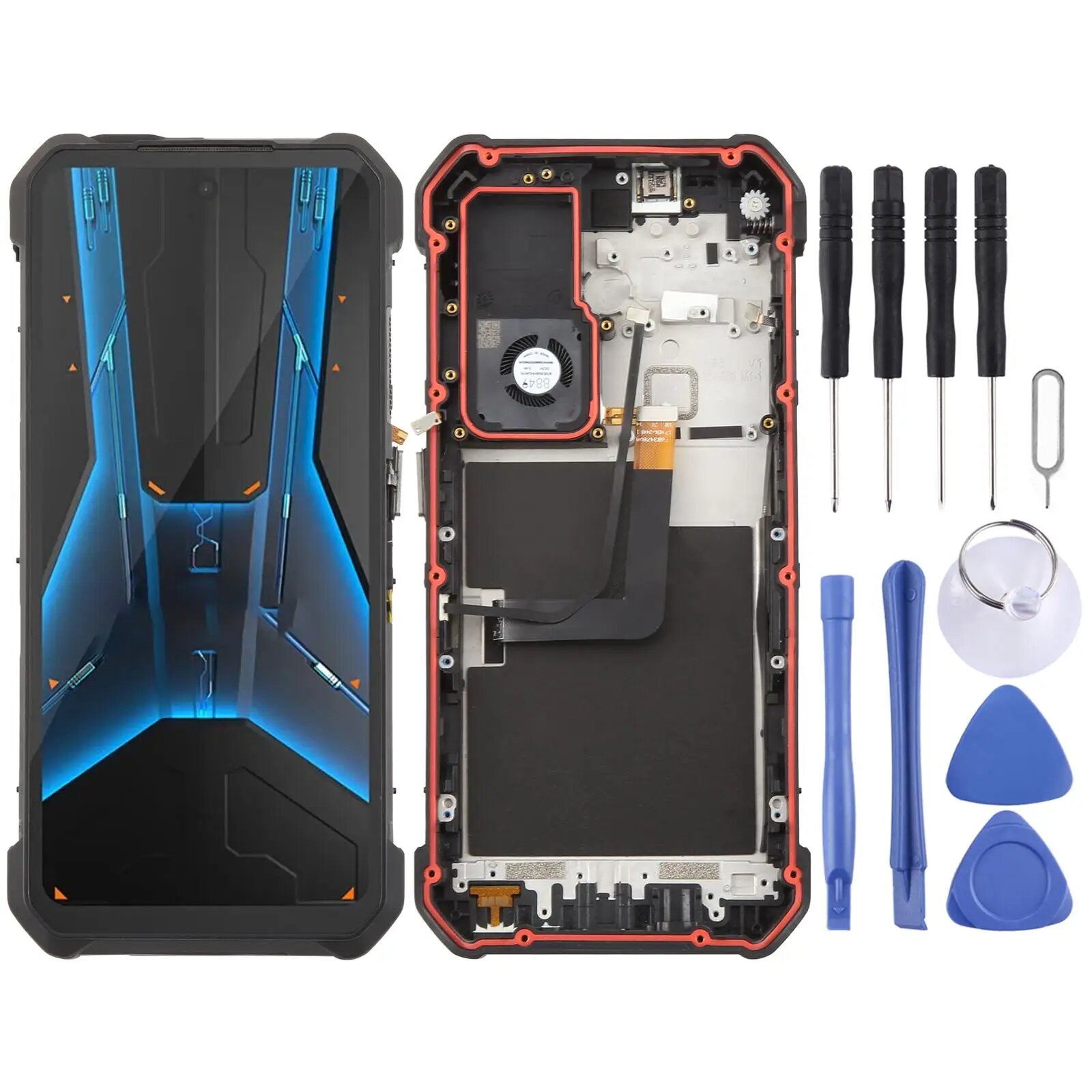 Оригинальный ЖК-экран для Unihertz 8849 Tank 2 Pro, полный комплект с дигитайзером