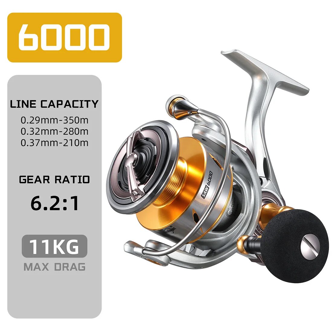 SeaKnight RAPID2X Speedy Series Спиннинговые катушки 6000