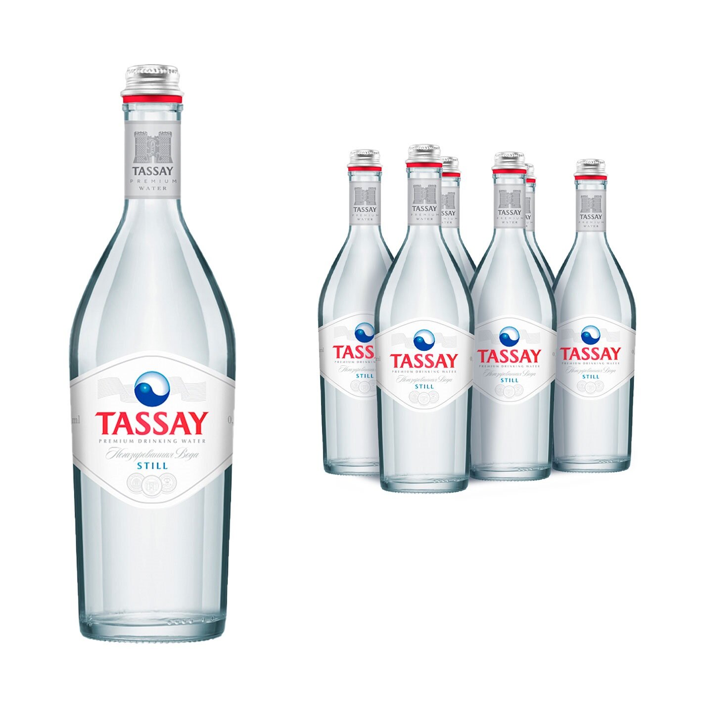 TASSAY 0,75л./6шт. Негаз стекло Тассай Минеральная лечебно-столовая вода Казахстан