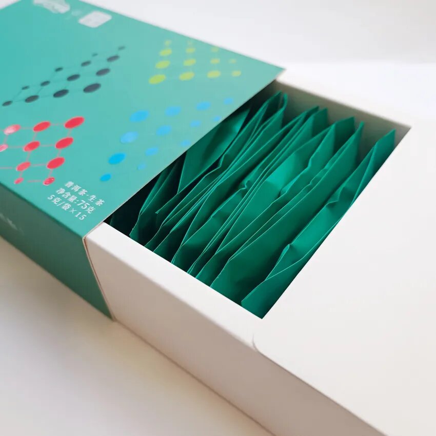 Габа шен пуэр порционный, 75 гр (15 шт*5 гр), 2021 г, Юньнань, Китай. Настоящий китайский крупнолистовой зелёный чай