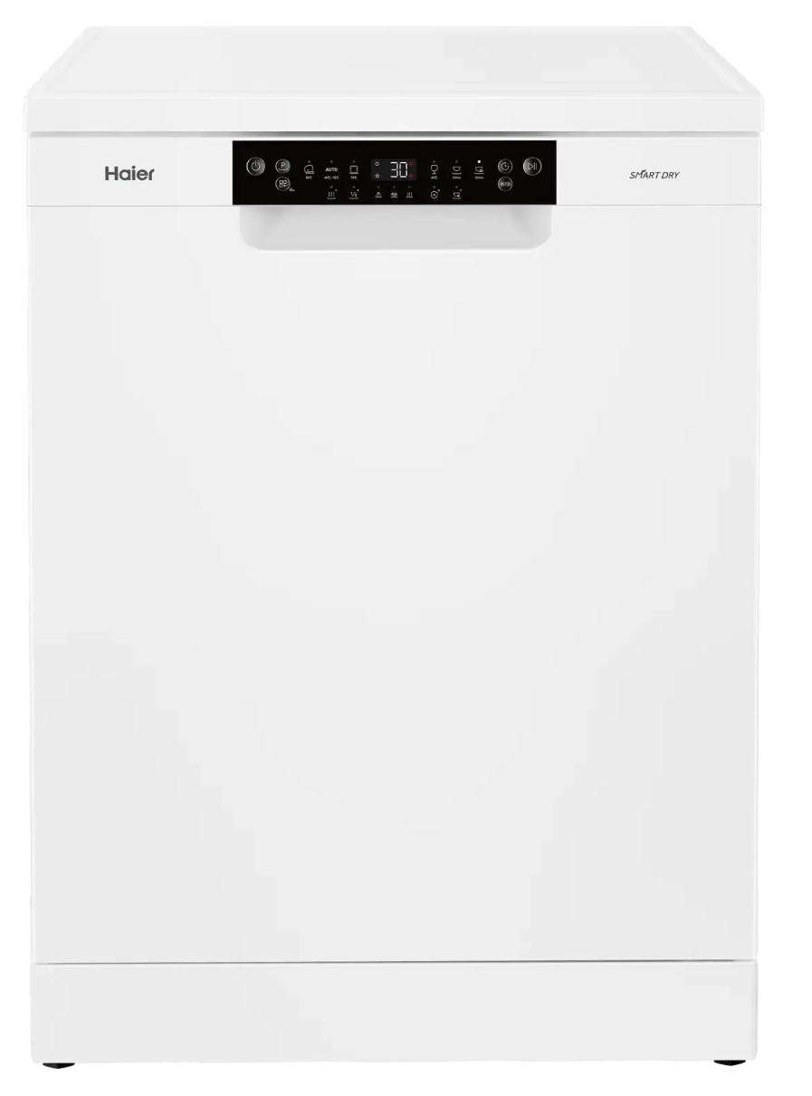 Посудомойка Haier HDWE15-58WE2RU, защита от протечек, 15 комплектов, класс A, белая