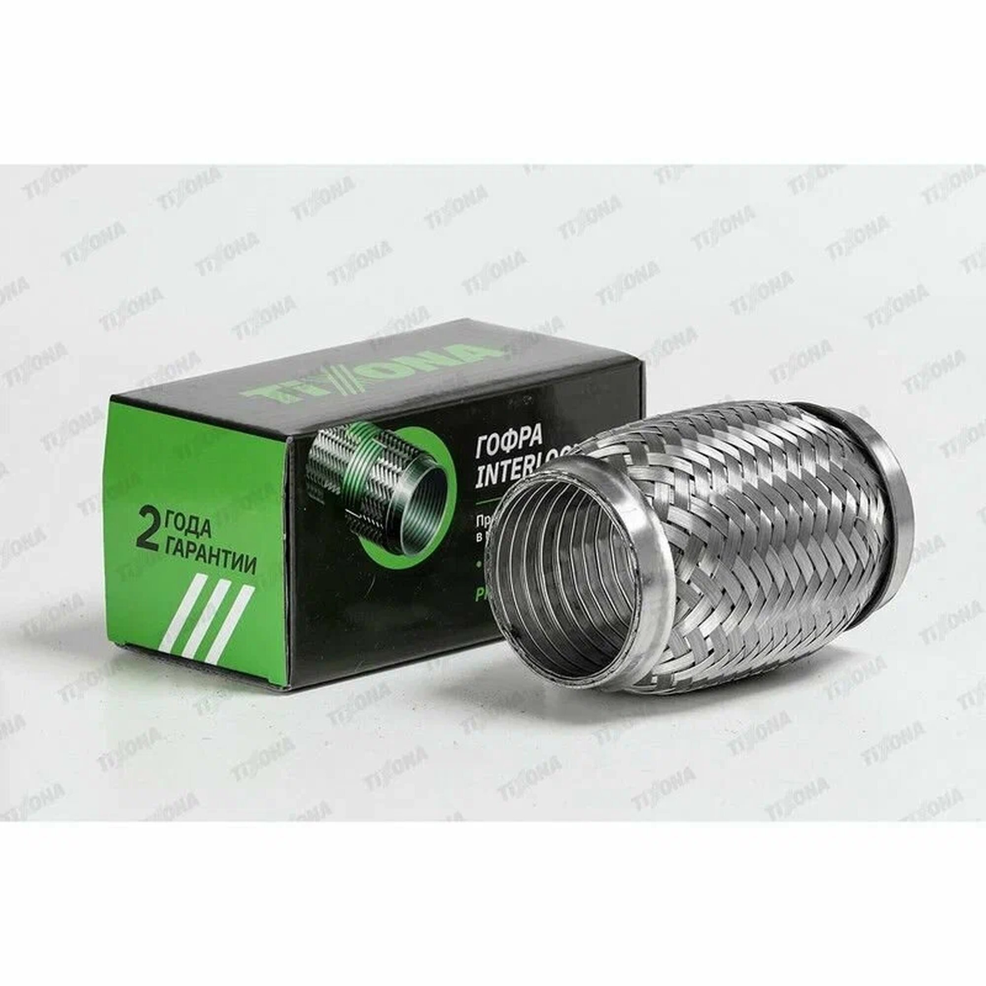 Гофра глушителя Tixona P60120, AISI 304, AISI 409, 60х120 мм