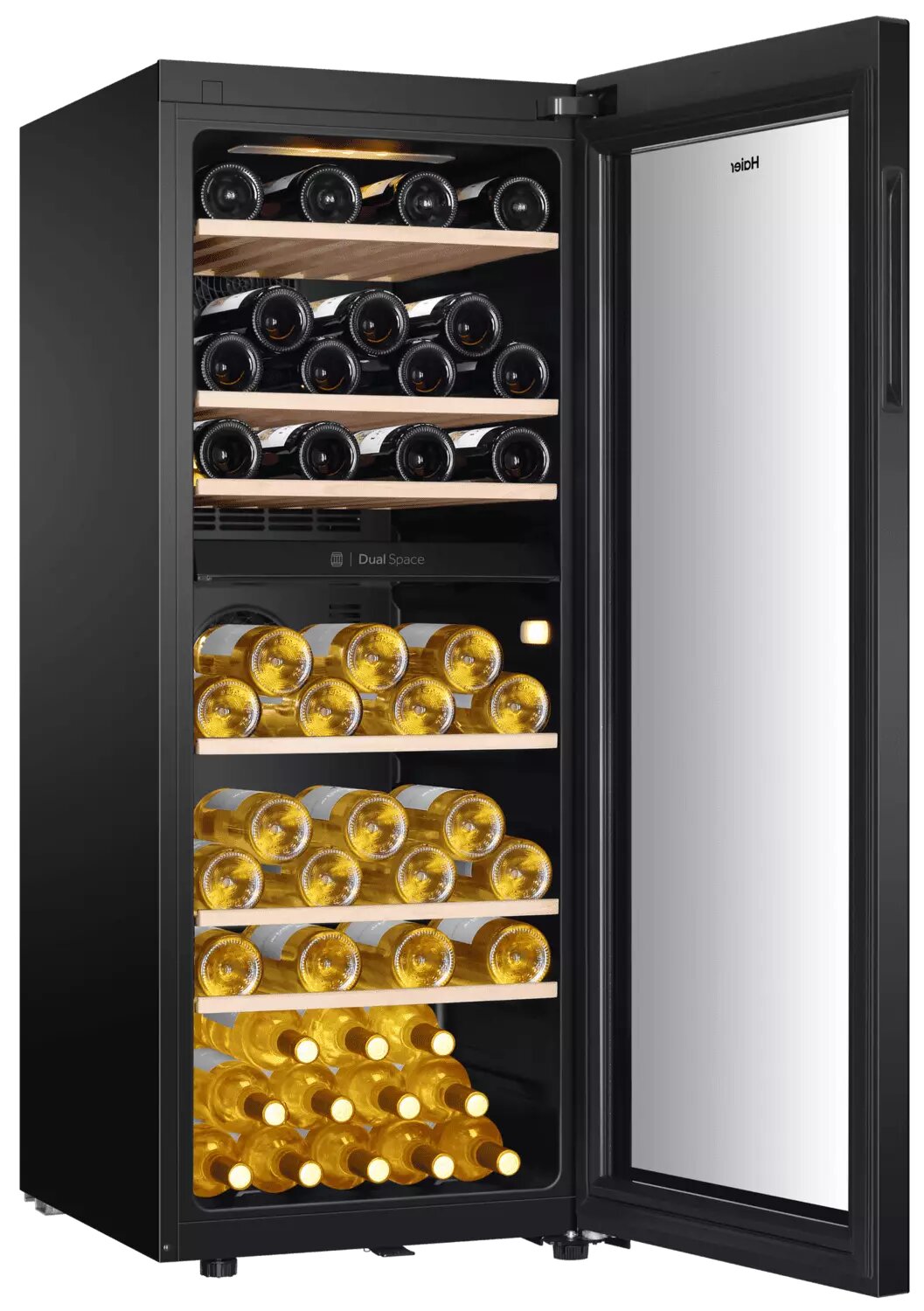 Винный шкаф Haier FWC77GDAE1, возможность дистанционного управления из мобильного приложения evo