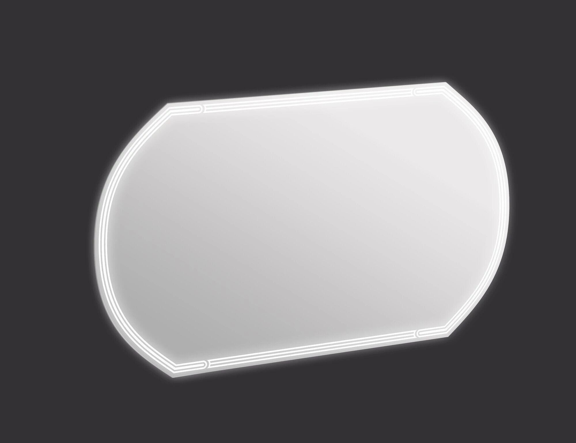 Зеркало LED 090 design 100x60 с подсветкой с антизапотеванием овальное