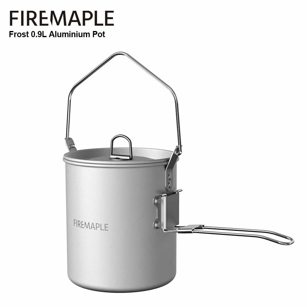 Fire-Maple 0.9л алюминиевая туристическая кастрюля с отстёгивающейся ручкой и крышкой, лёгкая посуда для кемпинга и походов