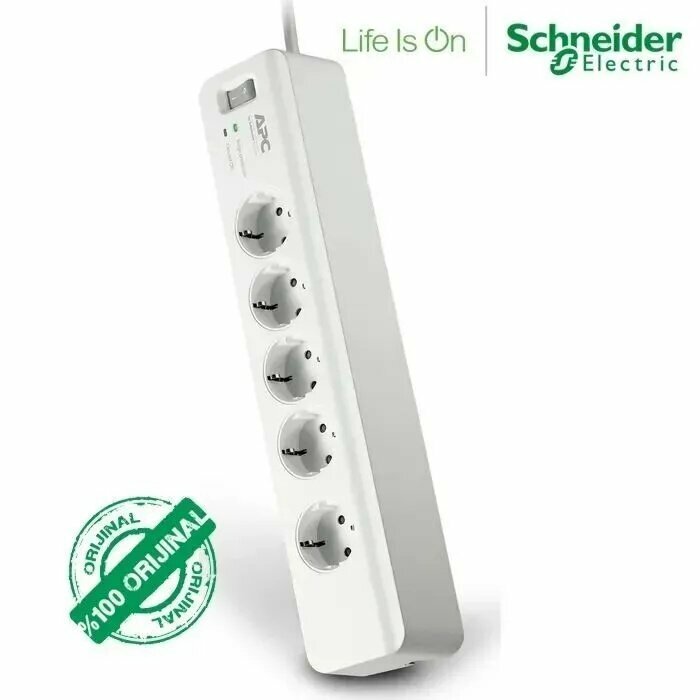 Schneider Electric Розетка С Защитой От Тока Apc 5 Pm5-Gr - Hrspm5-Gr