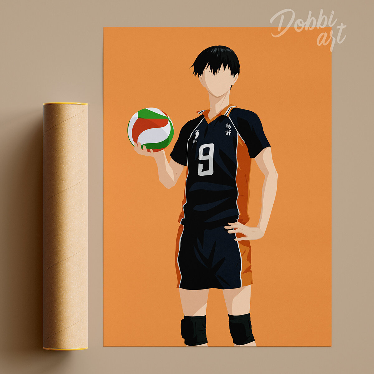 Постер Волейбол 30х40 см без рамы/ Аниме Манга Haikyuu!/ Кагеяма/ Постер для интерьера, дома, офиса/ Декор на стену/ Плакат интерьерный/ Плакат Аниме/ Подарок парню, девушке/ Картина для интерьера