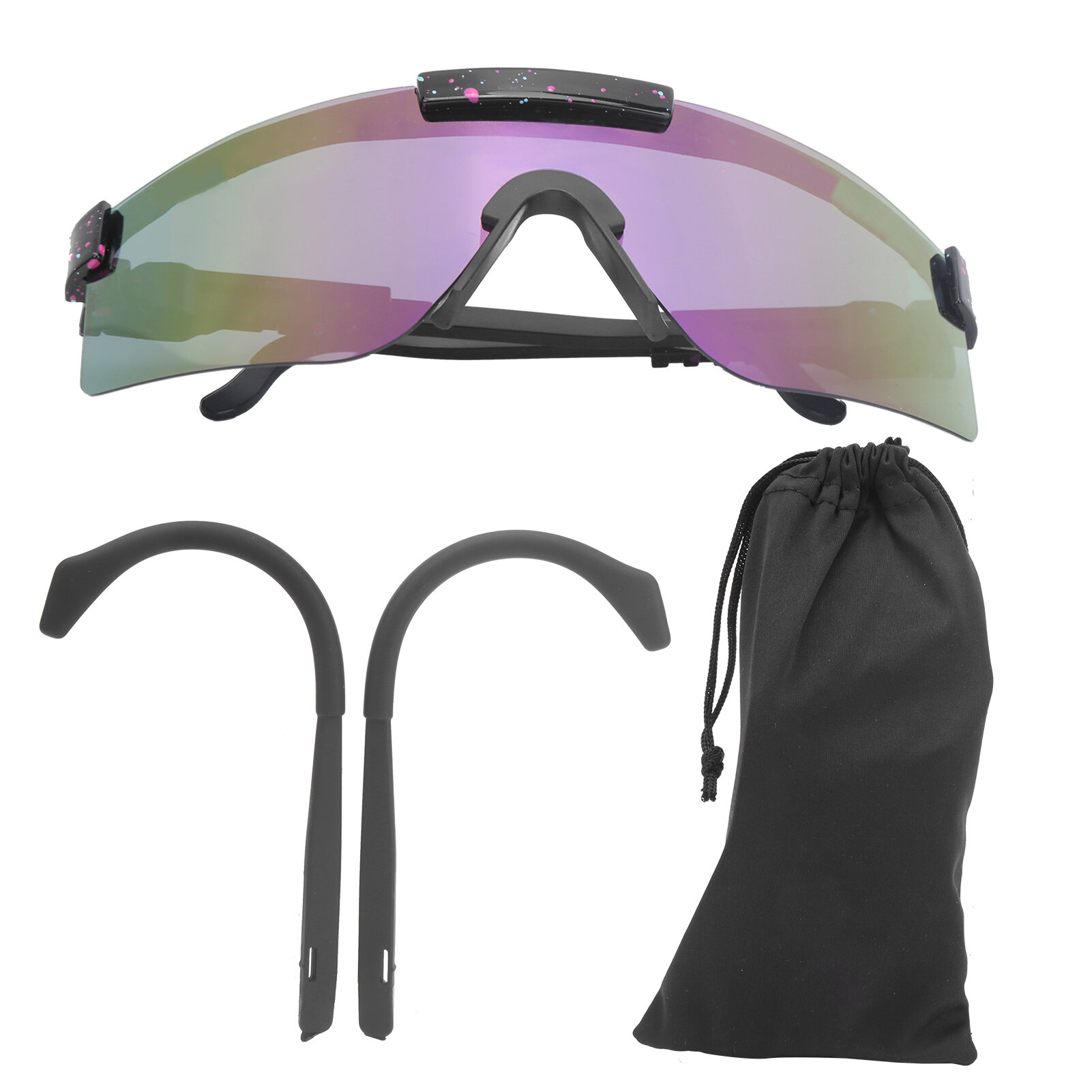 Поляризованные велоочки UV400 (фиолетовые)