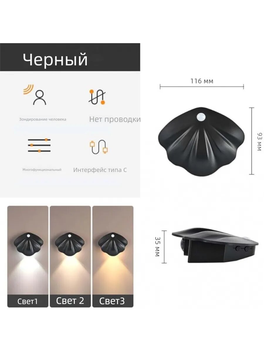 Сенсорный светильник для дверной ручки с датчиком движения