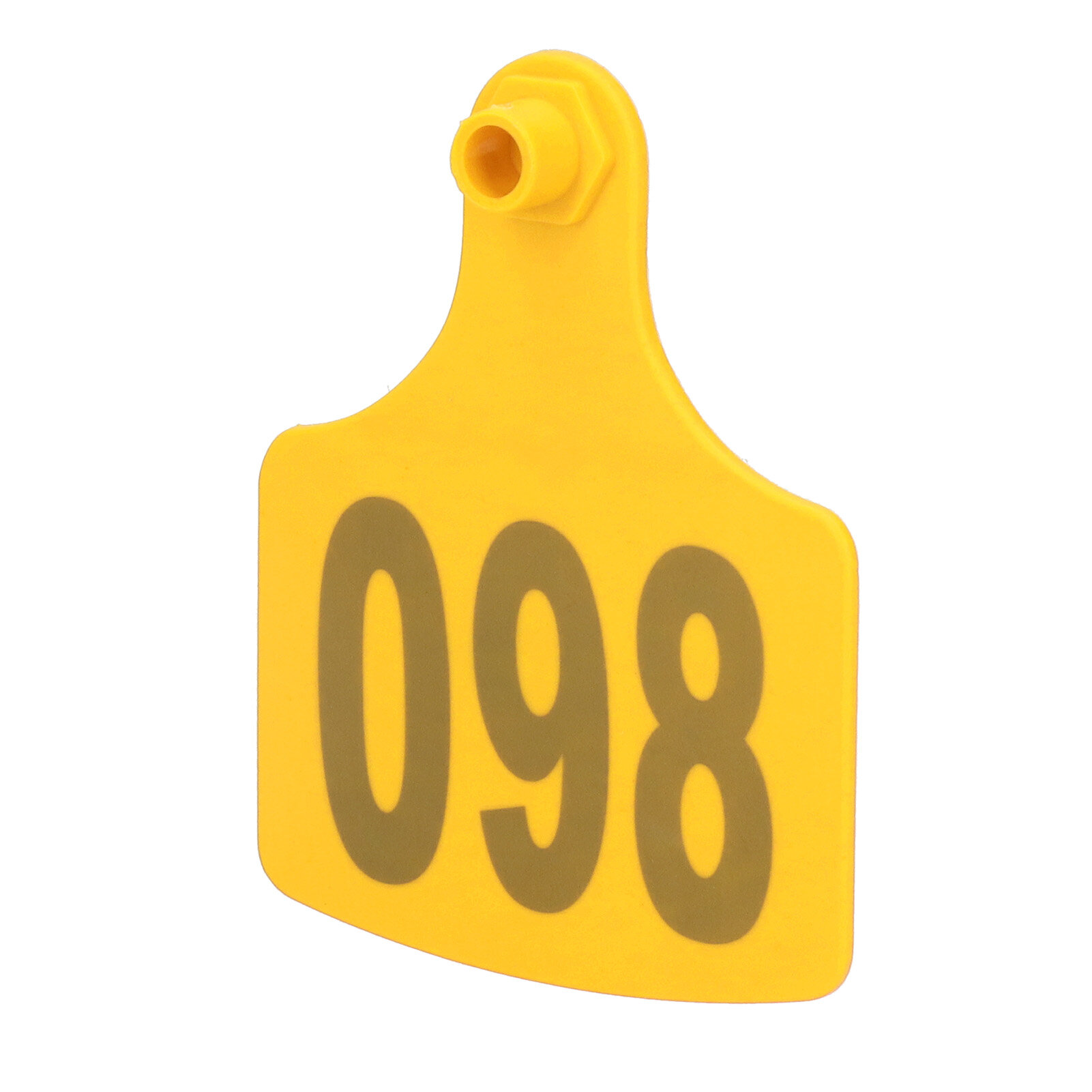 100 шт, ушные бирки для коров и крупного рогатого скота с номерами, идентификационные карточки сельскохозяйственных животных, желтый цвет