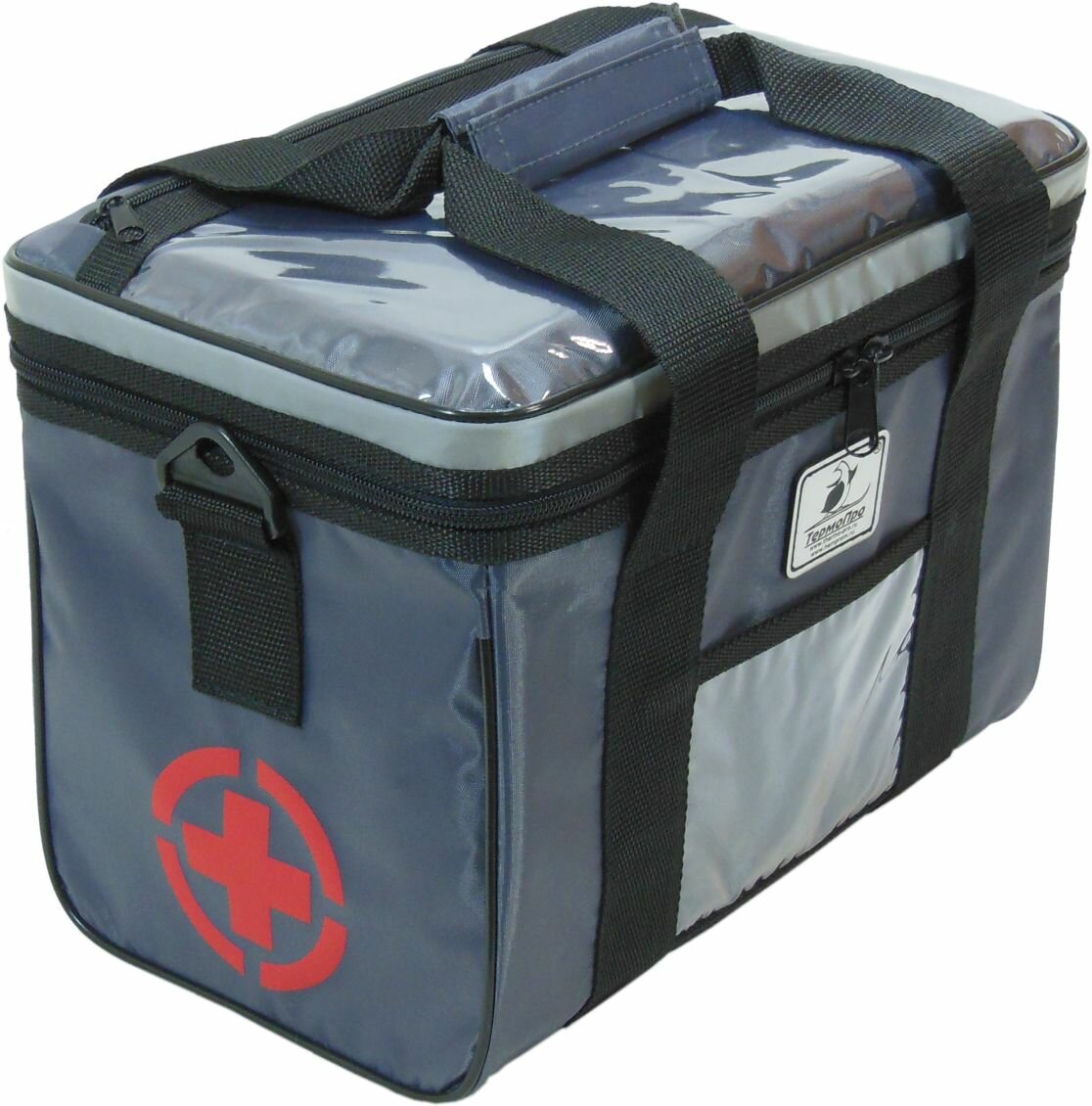 Термоконтейнер медицинский ТермоПро ТП-6 (пластик) тёмно-серый