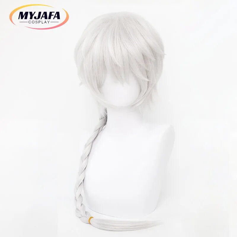 Косплей парик Николай Гоголь зеленый серый Белый, Silver White Wig B