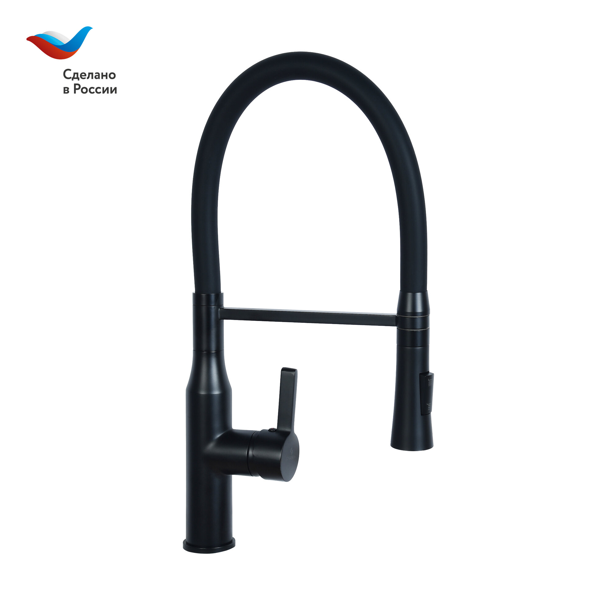 Смеситель для кухни Славен СЛ-ОД-Д25, с гибким изливом и аэратором лейкой с двумя режимами