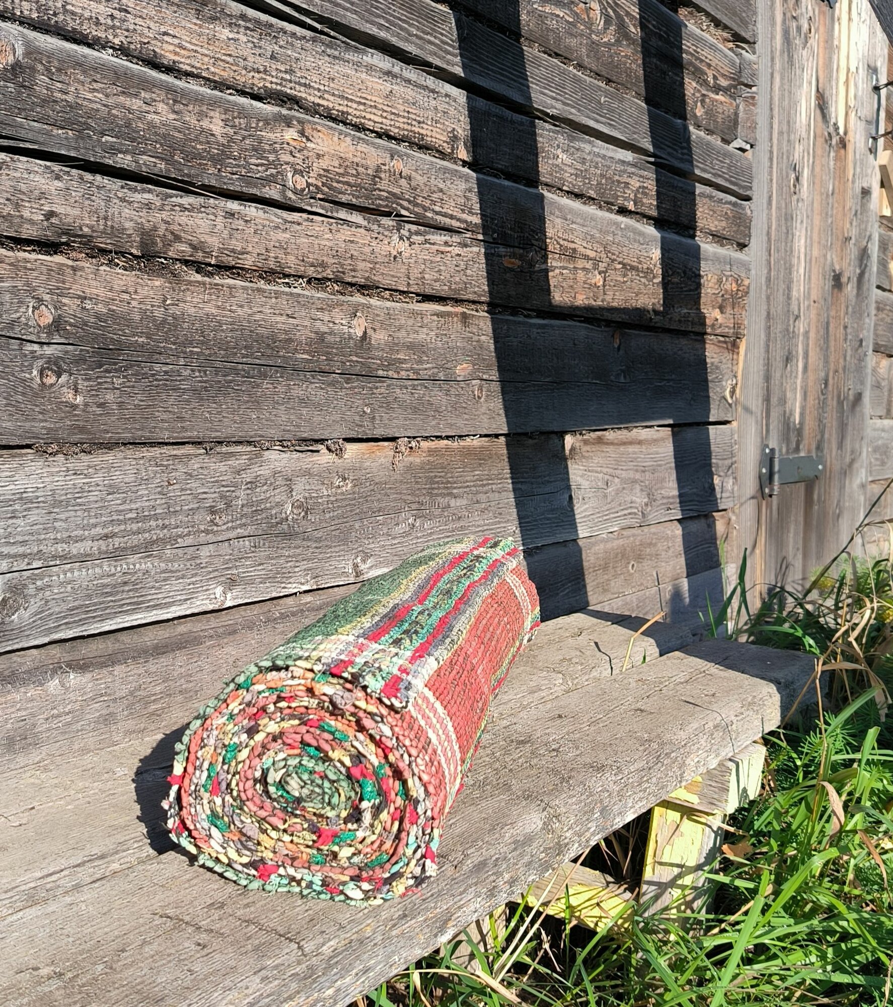 Половик домотканый старинный 4,54м/0,6м