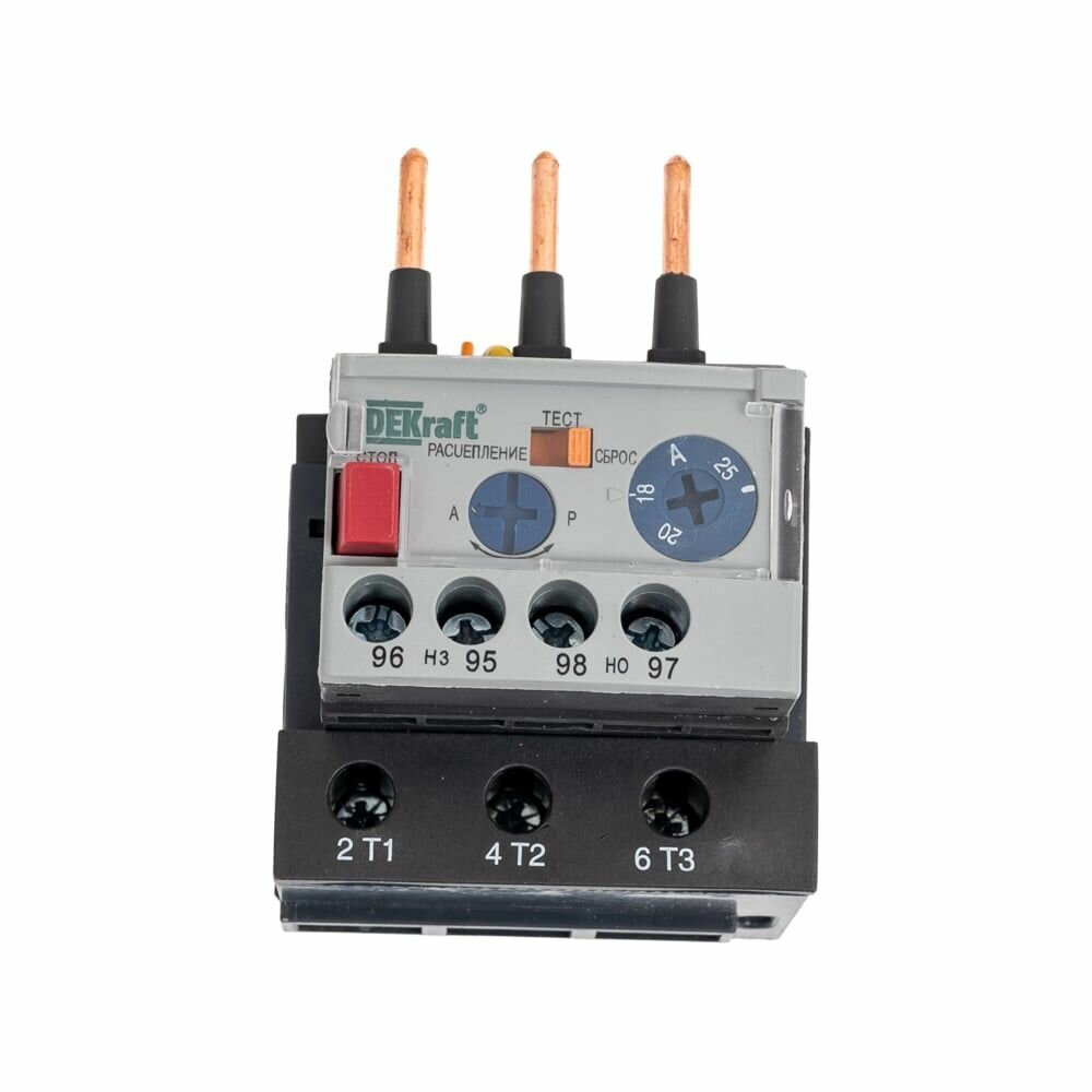 Реле тепловое РТ-03 18.0-25.0А для контакторов 25-32А DEKraft 23121DEK