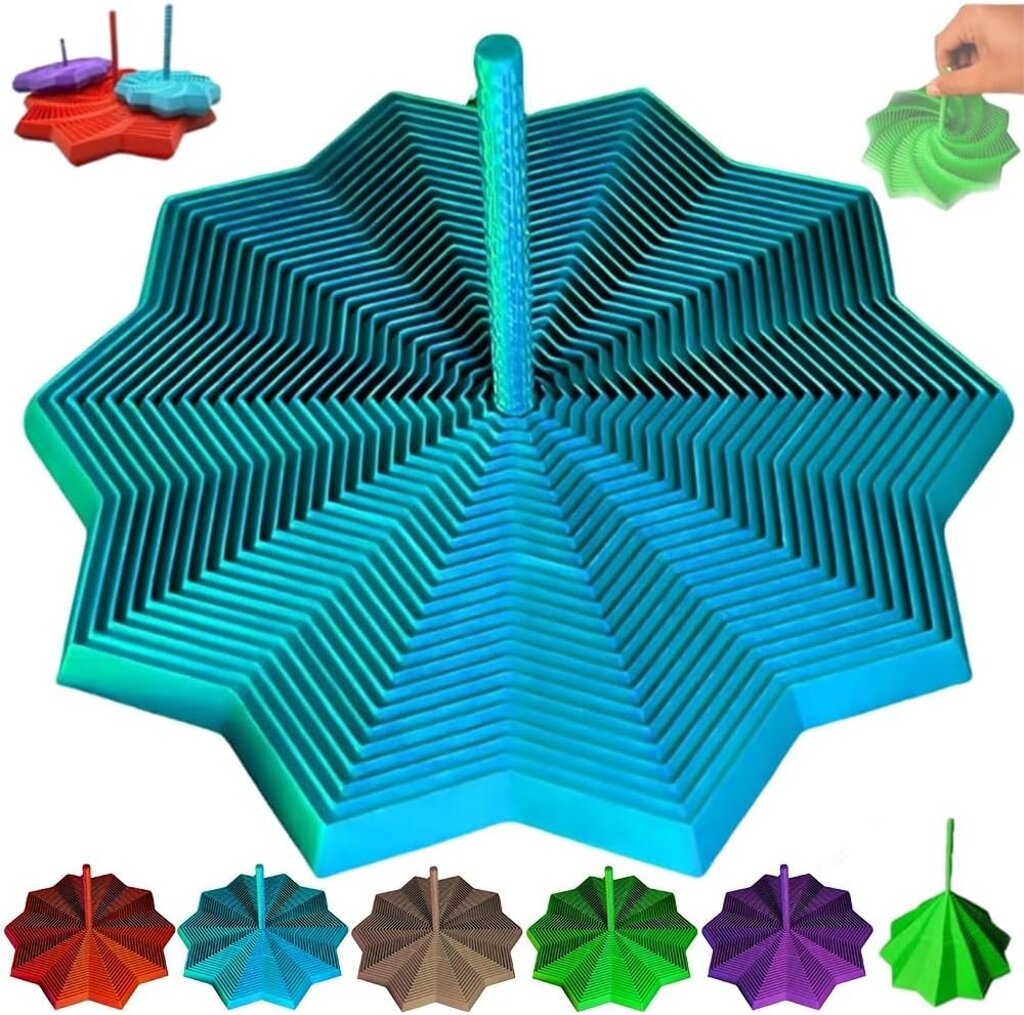 3D Печатная Расширяемая Сенсорная Звезда, 3D Печатная Шестиугольная Игрушка, 3D Печатная Соты Игрушка, Неправильный Шестиугольник, 10-Точечная Расширяемая Сенсорная Игрушка (1 шт)