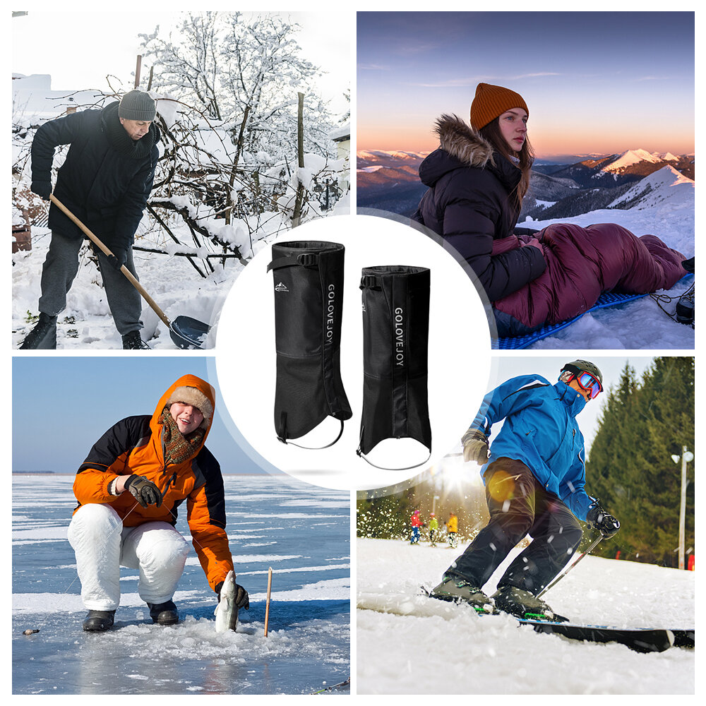 Водонепроницаемые зимние гетры Зимняя обувь для отдыха на открытом воздухе Защитные чехлы для ног для сноуборда Альпинизма Катания на лыжах