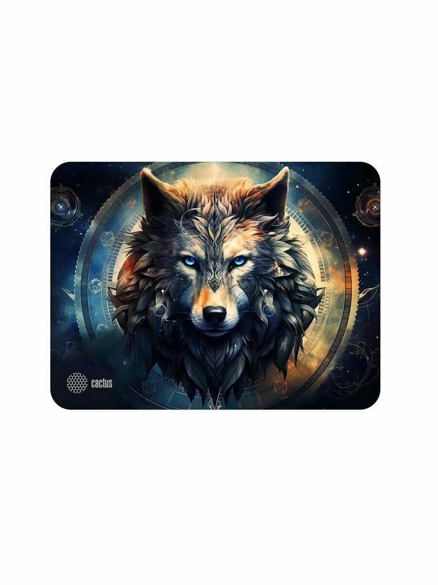 Коврик для мыши Cactus Wolf рисунок 400x300x3мм (CS-MP-PRO20XL)