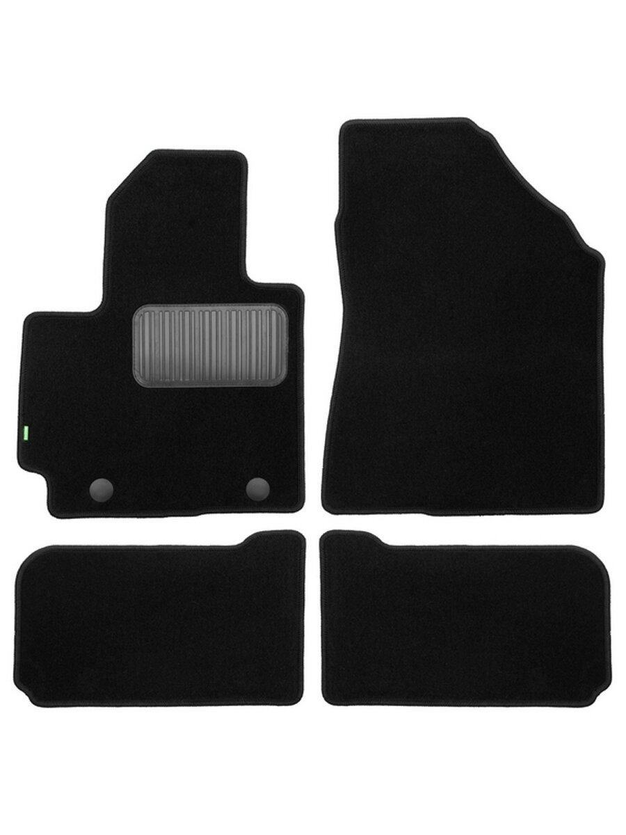Коврики ворсовые для CHANGAN CS55PLUS 2021- (I рест.)/UNI-S (CS55 Plus) 2024- Внедорожник 5 дв. - 4 шт. коврики текстильные в салон Klever Standard /