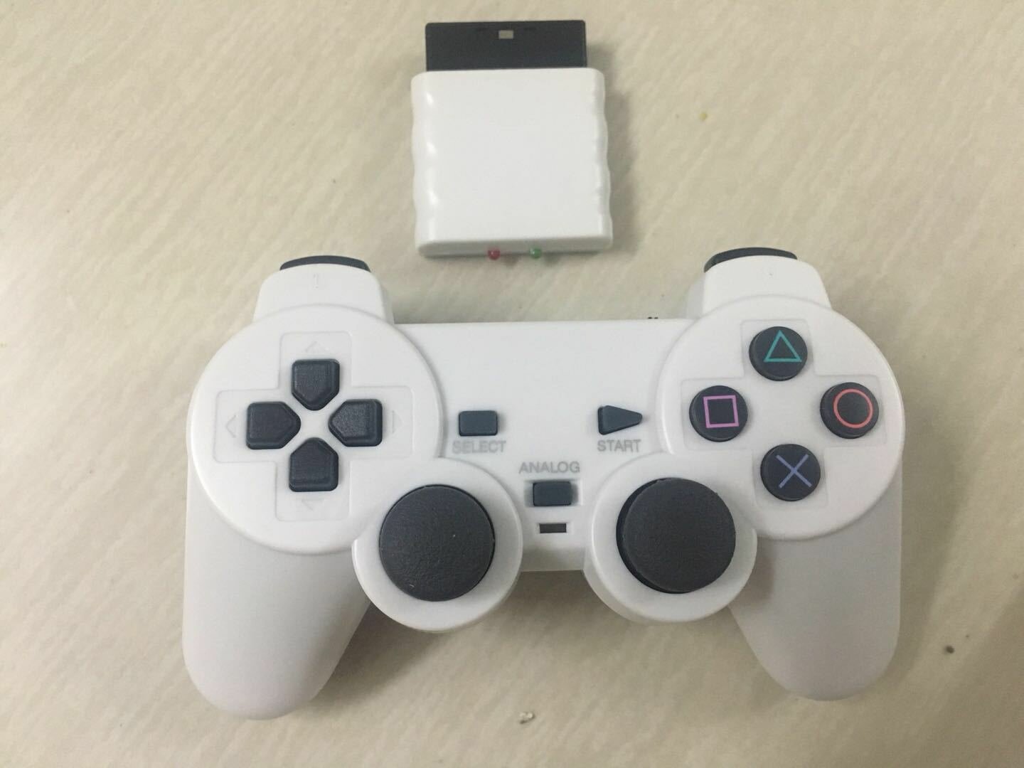 Беспроводная игровая ручка 4GPS2, с двойной вибрацией, прозрачная, белая