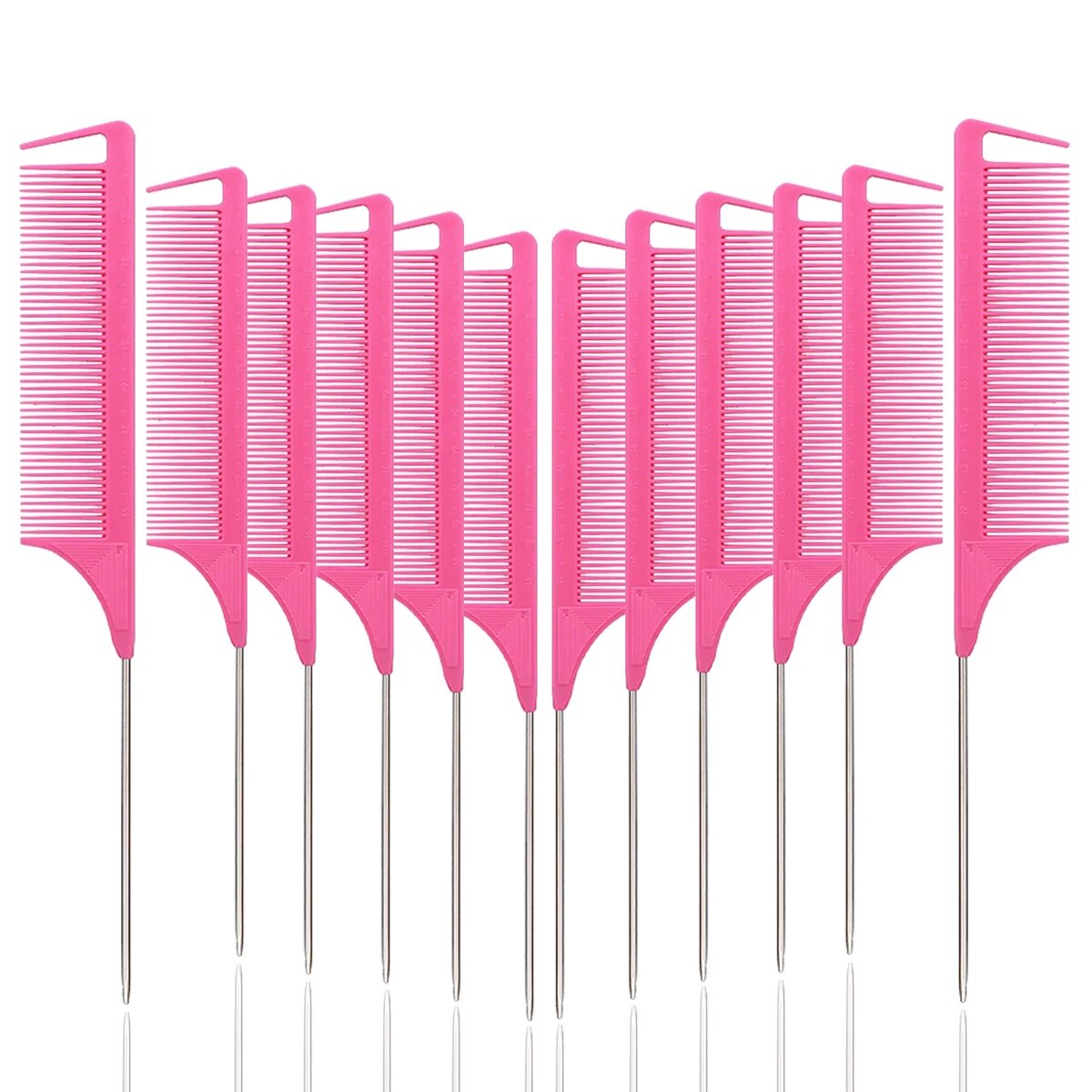Набор расчесок из пластика 12PCS KDDGWJS-Rose