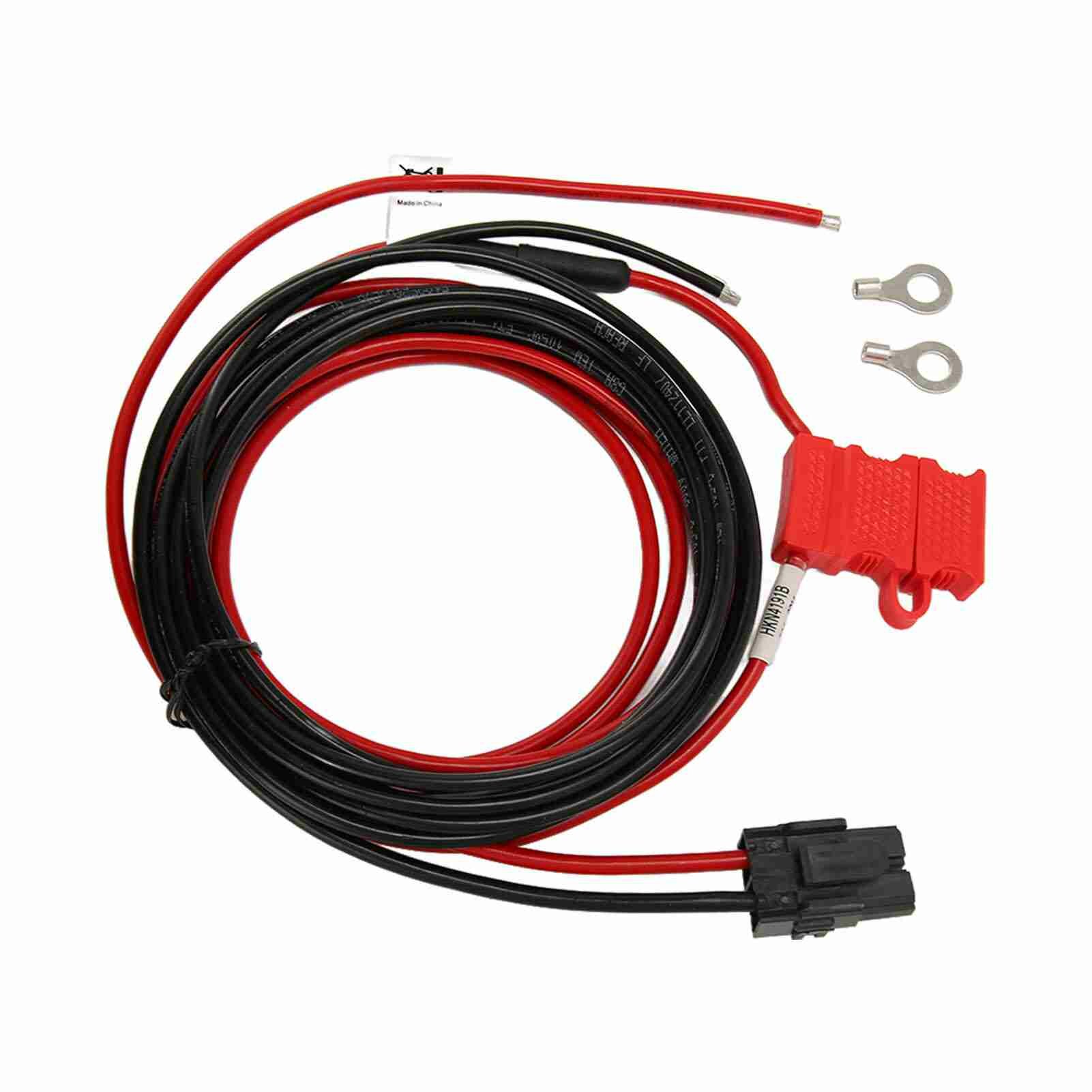 RKN4152A Кабель питания для радиоприемника, предохранитель 15 А, прочный кабель питания для рации с контактной частью звукового сигнала для Motorola R8200 SLR5300 9,5 футов