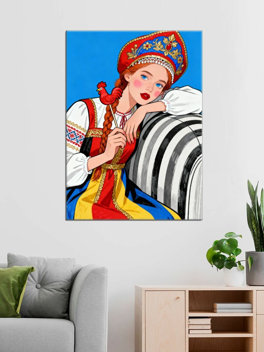 Картина на стену "Russian girls", 50х70 см