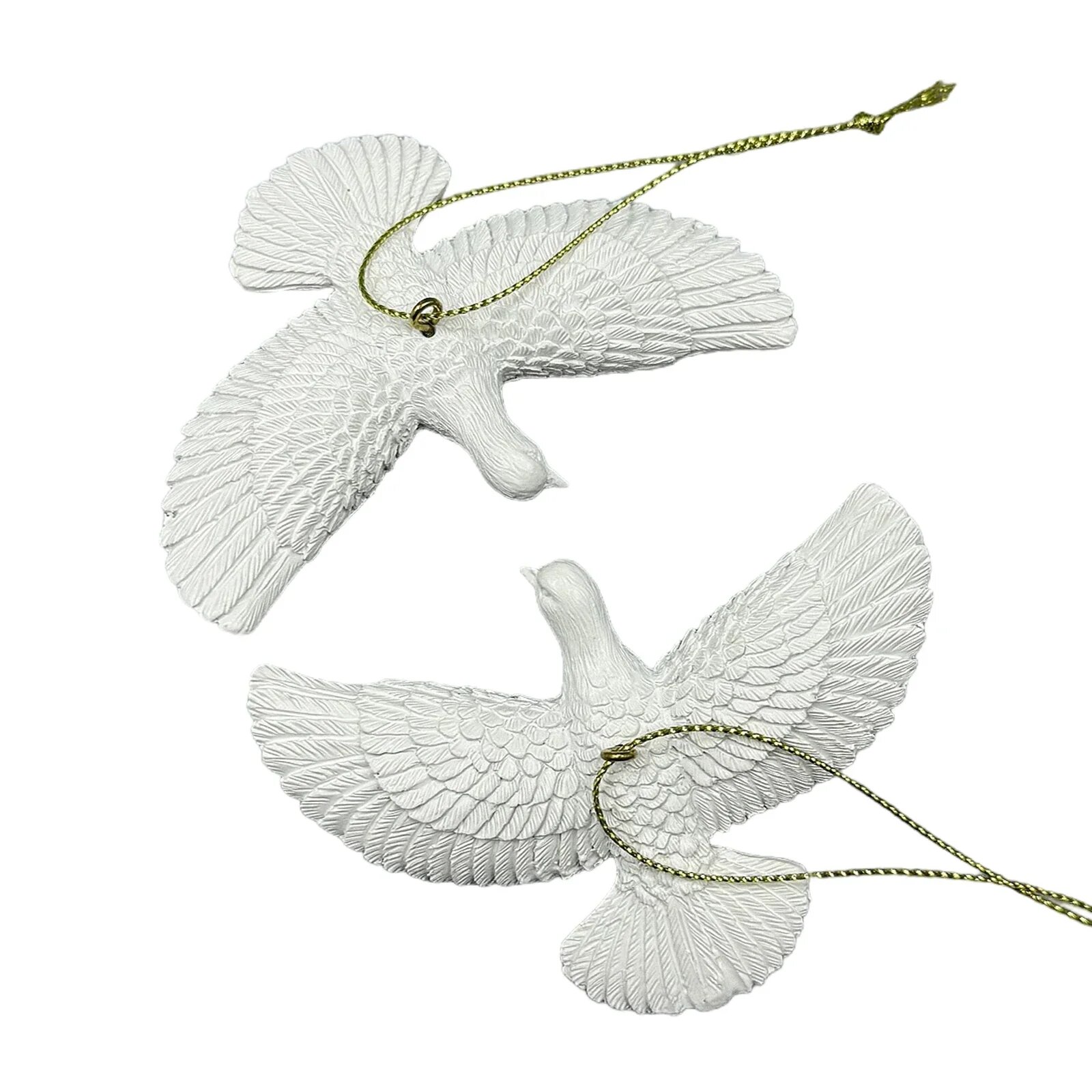 Новогодское украшение белый голубь 2 Pcs Doves