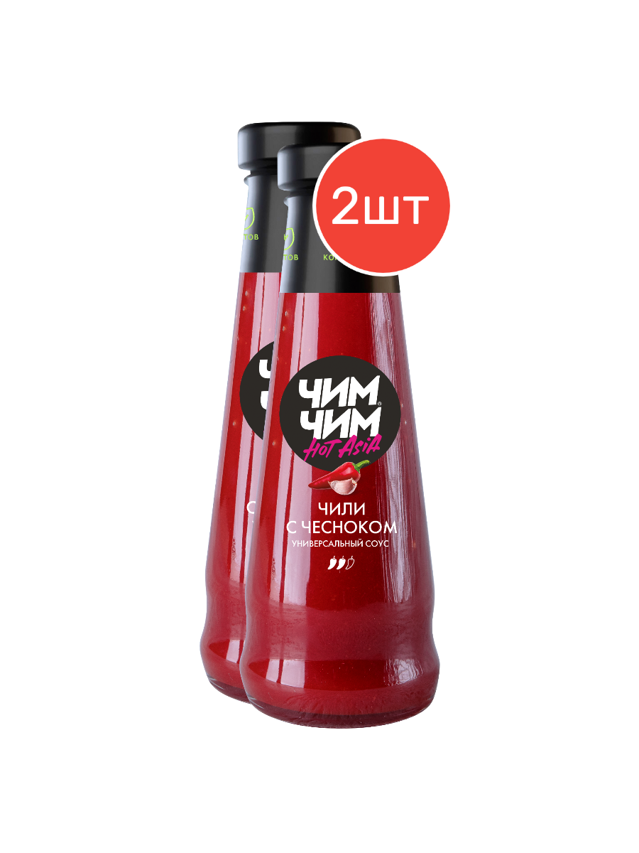 Соус Чили с чесноком Чим Чим 210г 2шт