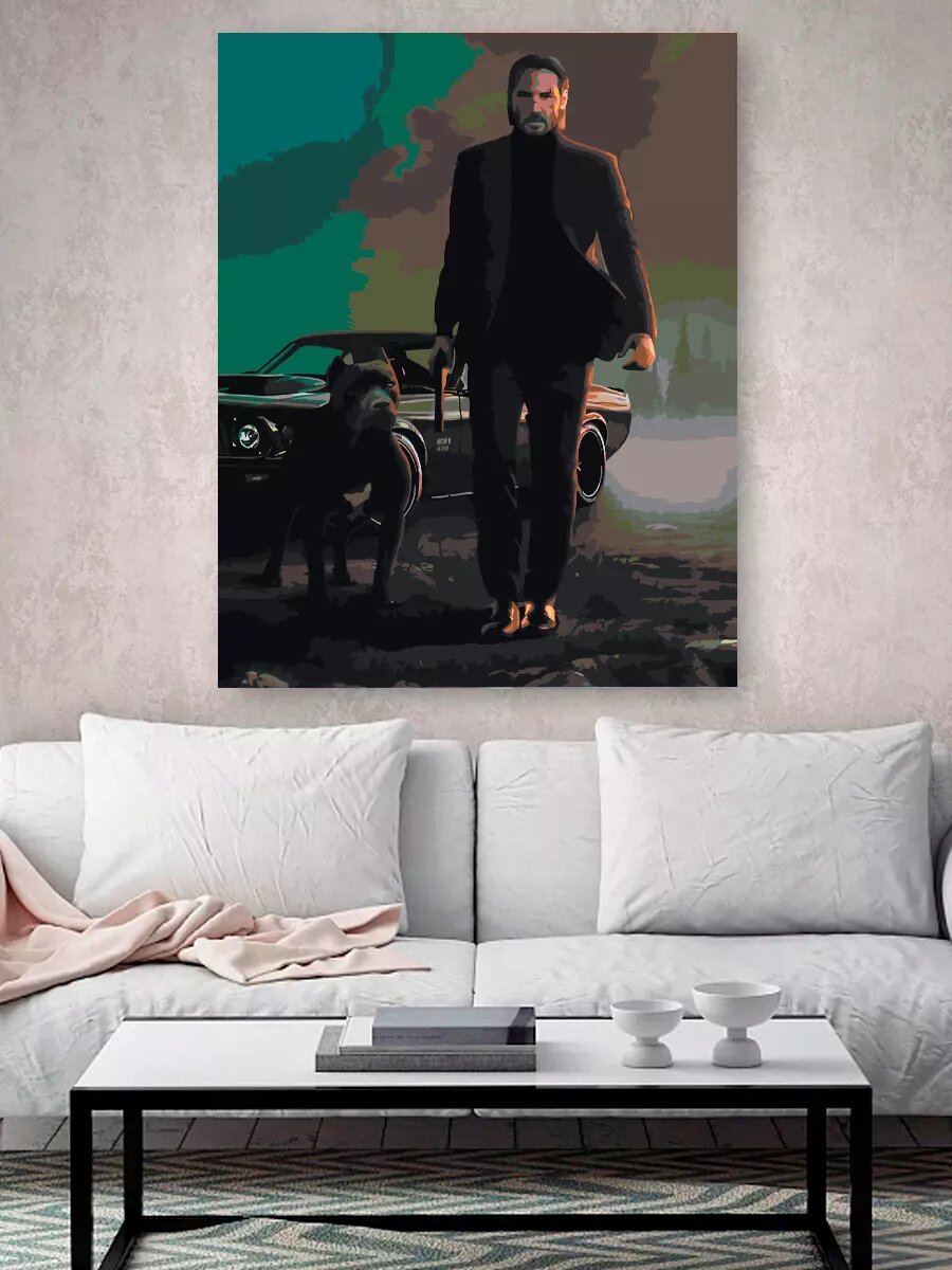 Картина по номерам Джон Уик