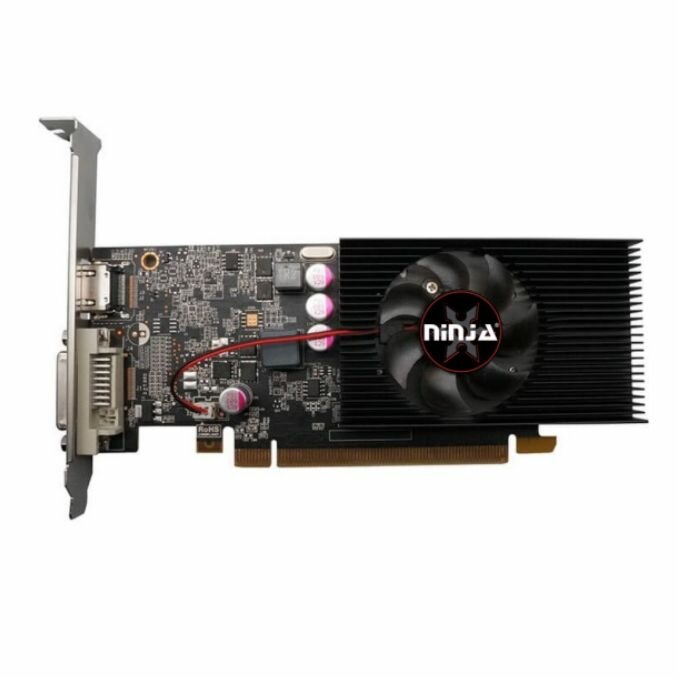Видеокарта SINOTEX GeForce GT 1030 NINJA 2G (NF103FG25F) - PCI Express 3.0/3.1 x16, 2 ГБ, GDDR5, 64 бит, DVI, HDMI, GPU 1228 МГц