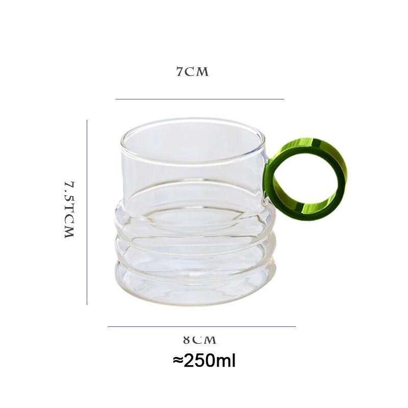 Стакан Olevo из стекла 250 мл, 250ml, Белый