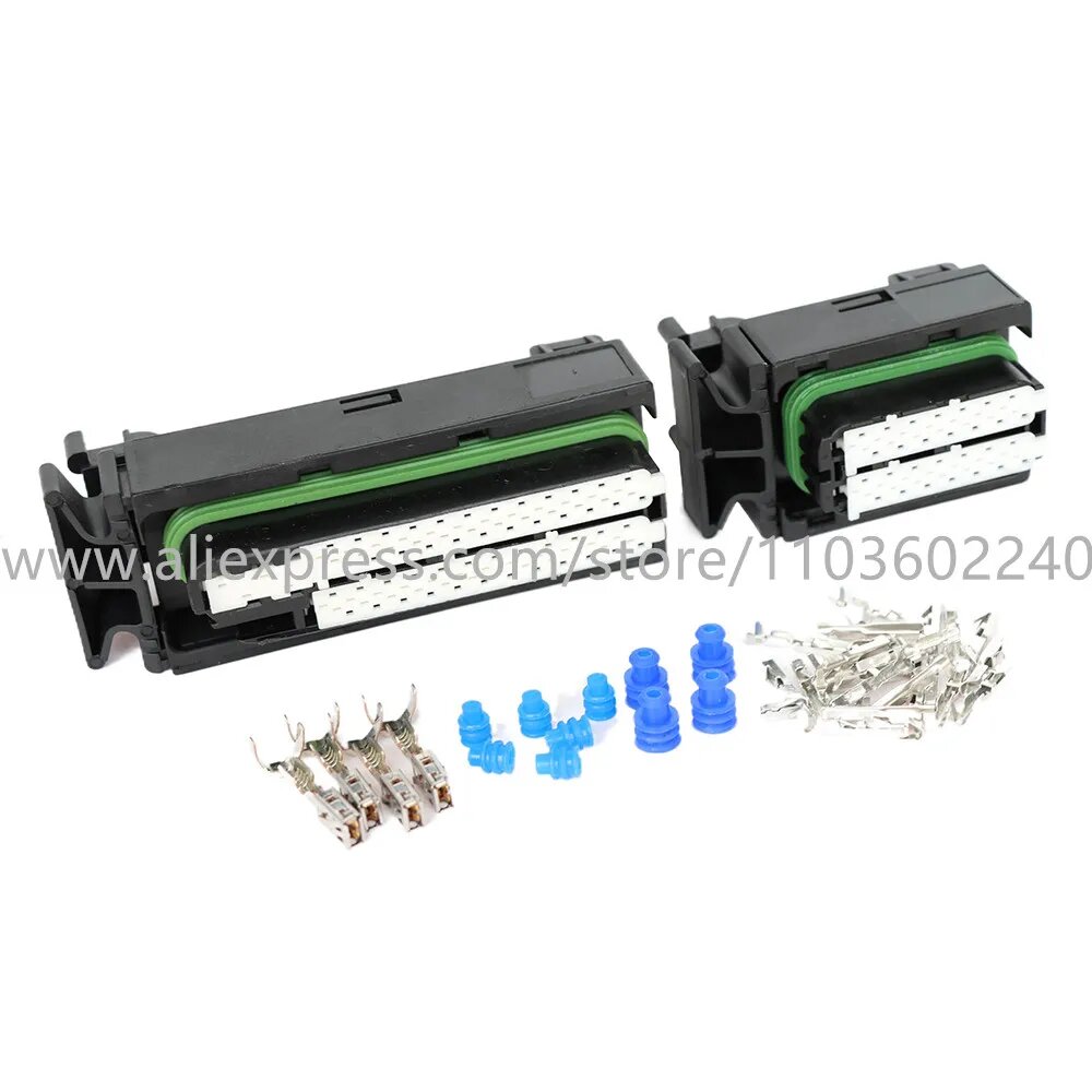 52 + 28-контактный ЭБУ, автоматическая система управления компьютером, вилка двигателя автомобиля, коробка передач, компьютерная плата, розетка 1393436-4 1393450-5 V23542-C1052-B300, 1set 28P and 52P