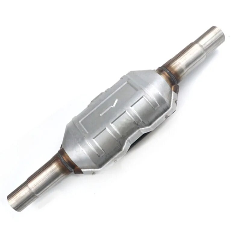 Универсальные автомобильные каталитические конвертеры вход/выход, длина 45-55 мм, длина 60 см, выхлопная система, глушитель из нержавеющей стали, высокая производительность потока