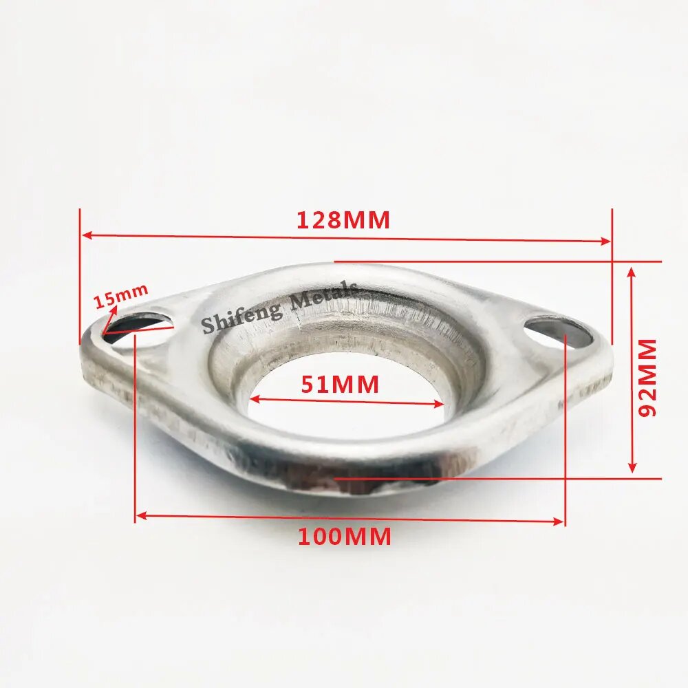 Автомобильный мерный глушитель, тройной каталитический соединитель, 51mm