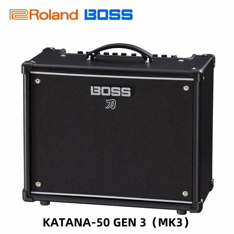 Электрогитарный усилитель BOSS KATANA50 GEN3, поддерживает 60 эффектов, мощность 50 Вт, черный