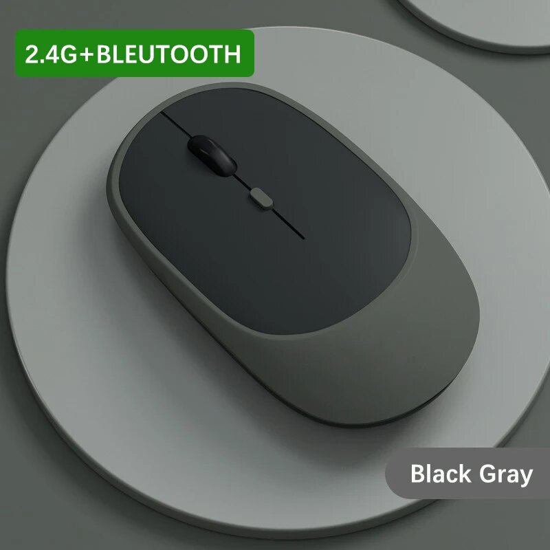 Беспроводная мышь VAORLO, Black Gray, 2.4ГГц