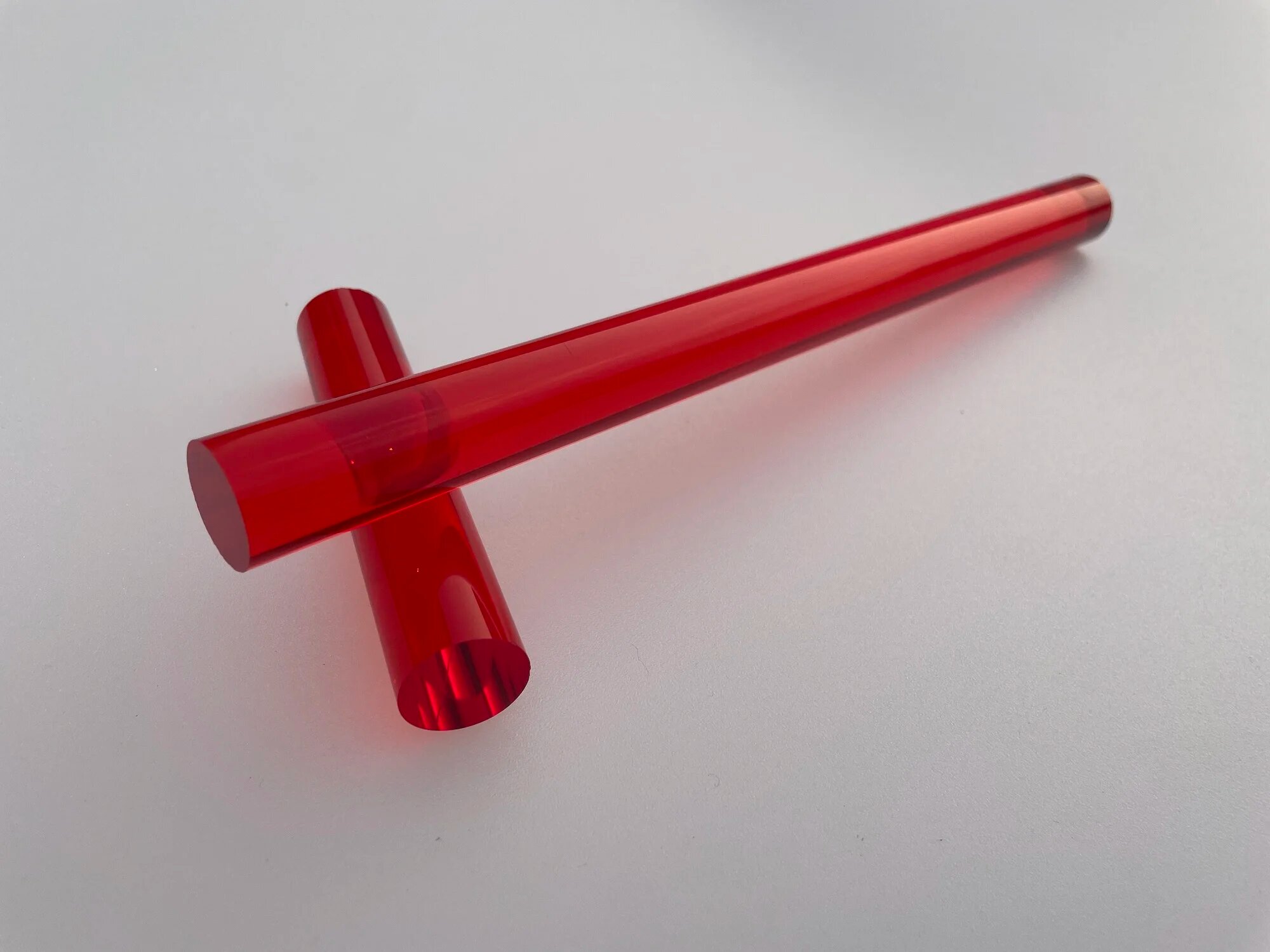 Цветные акриловые стержни 20 мм 20x100mm 1PCS, Red